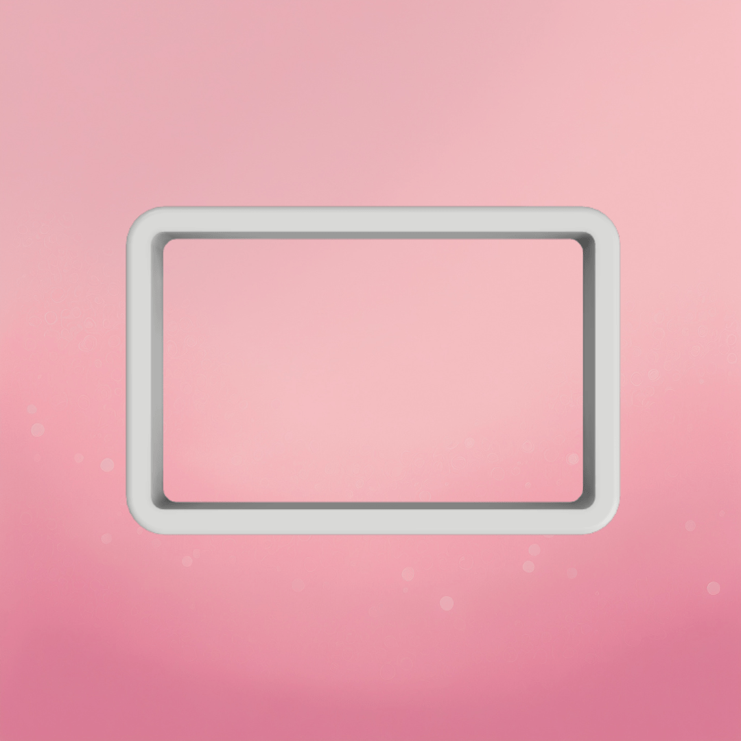 4" Rectangle Cookie Cutter — The Cookie Countess