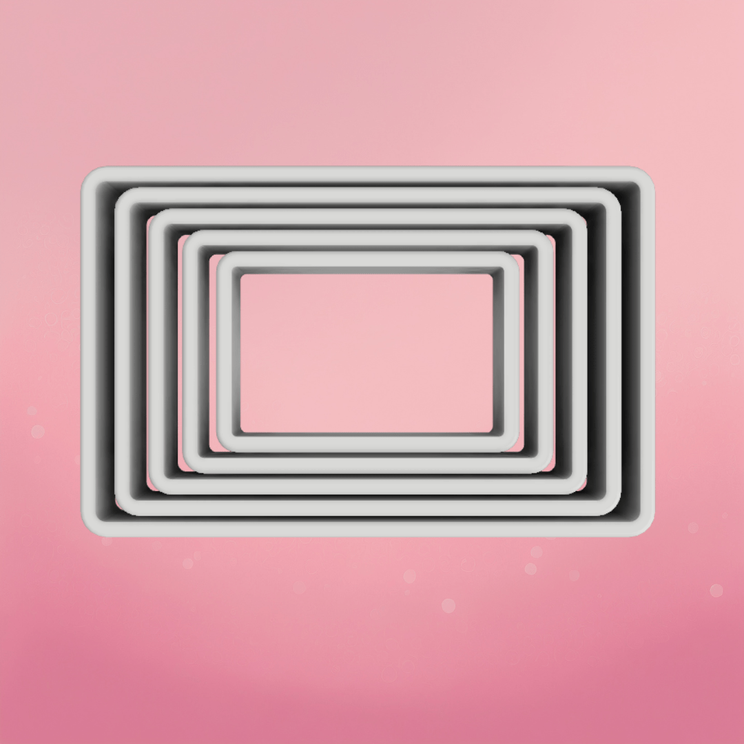 5 pc Rectangle Cookie Cutter Set — The Cookie Countess