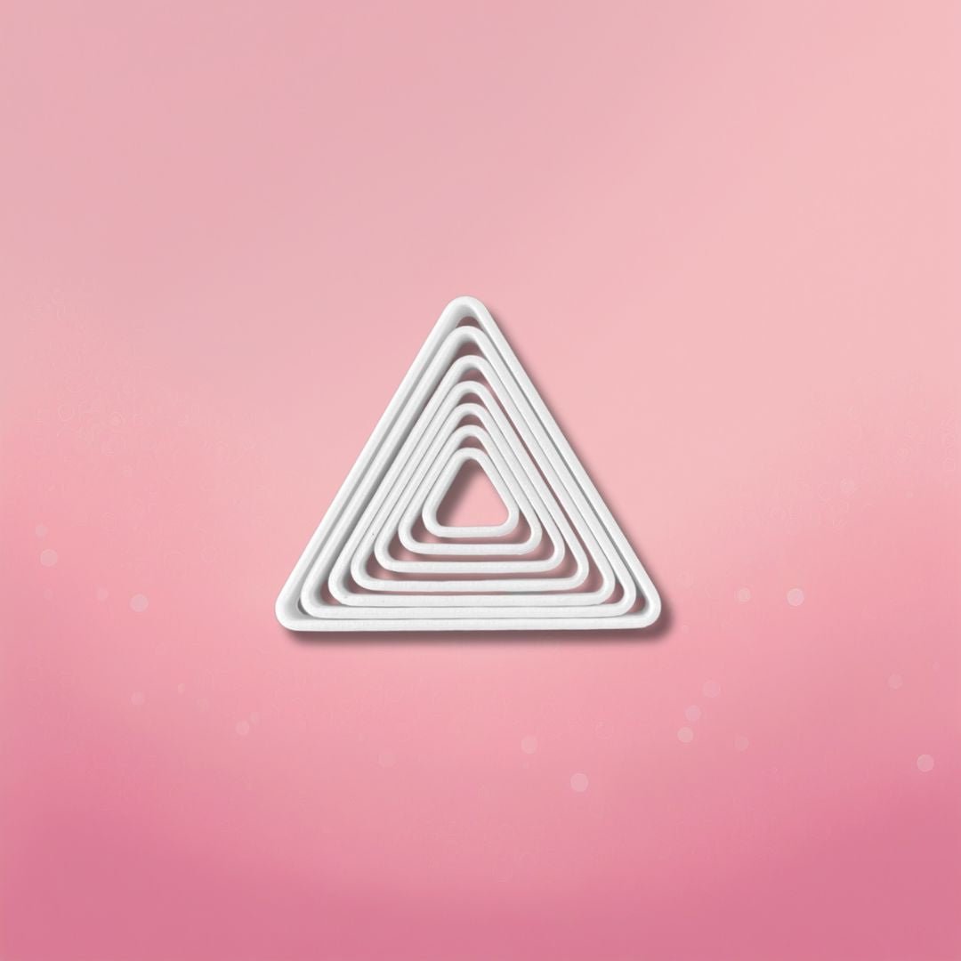 7pc Triangle Cookie Cutter Set — The Cookie Countess