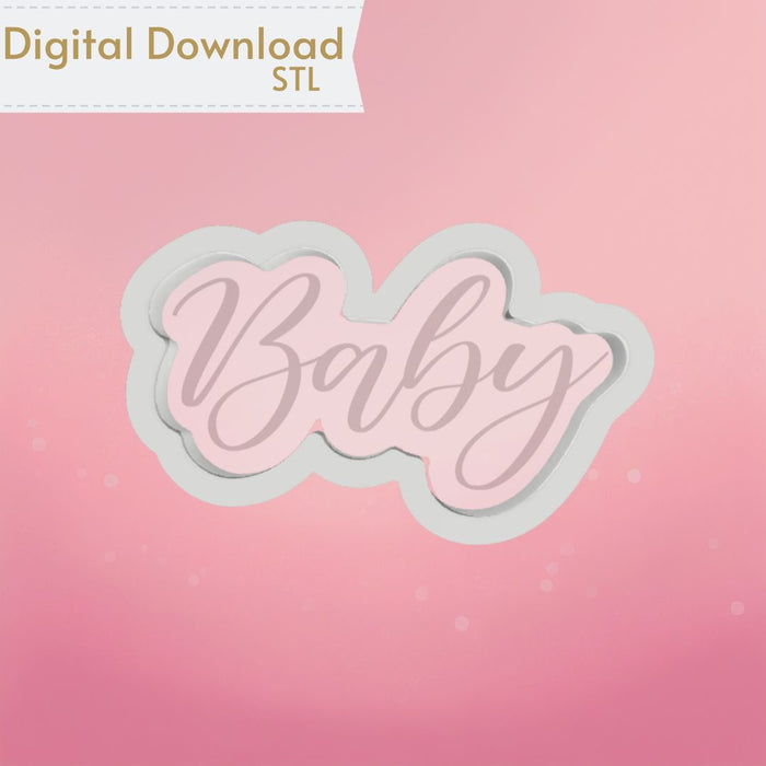 Baby Plaque Cookie Cutter STL — The Cookie Countess