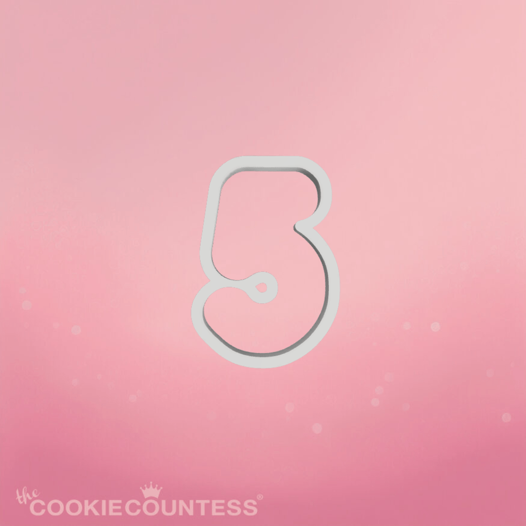 Balloon Number Five Cookie Cutter — The Cookie Countess