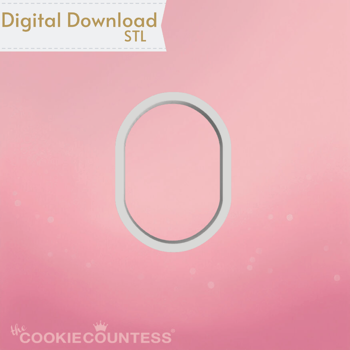 Balloon Number Zero Cookie Cutter STL — The Cookie Countess
