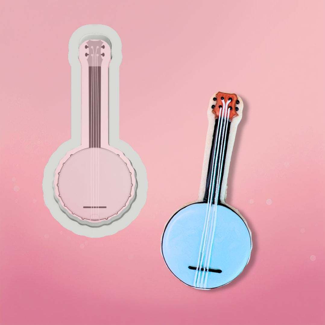 Banjo Cookie Cutter — The Cookie Countess