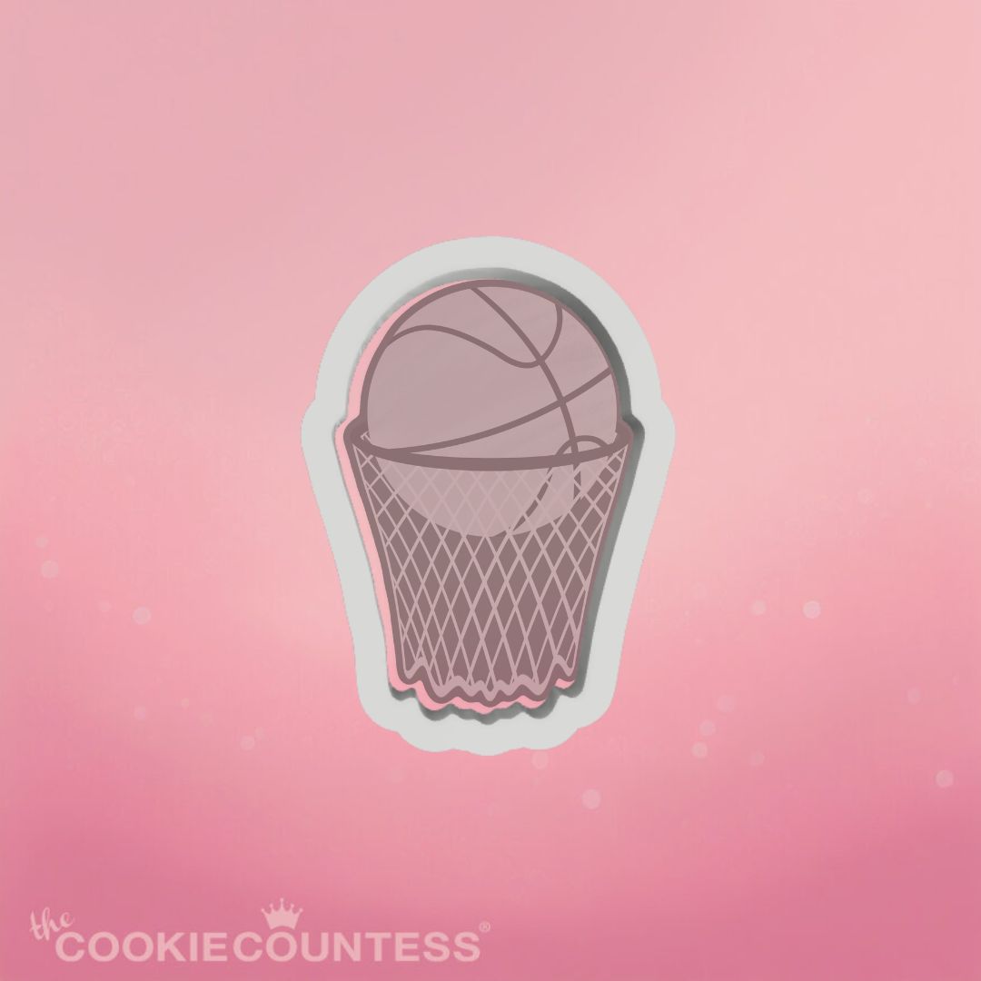 Basketball with Rim Cookie Cutter — The Cookie Countess