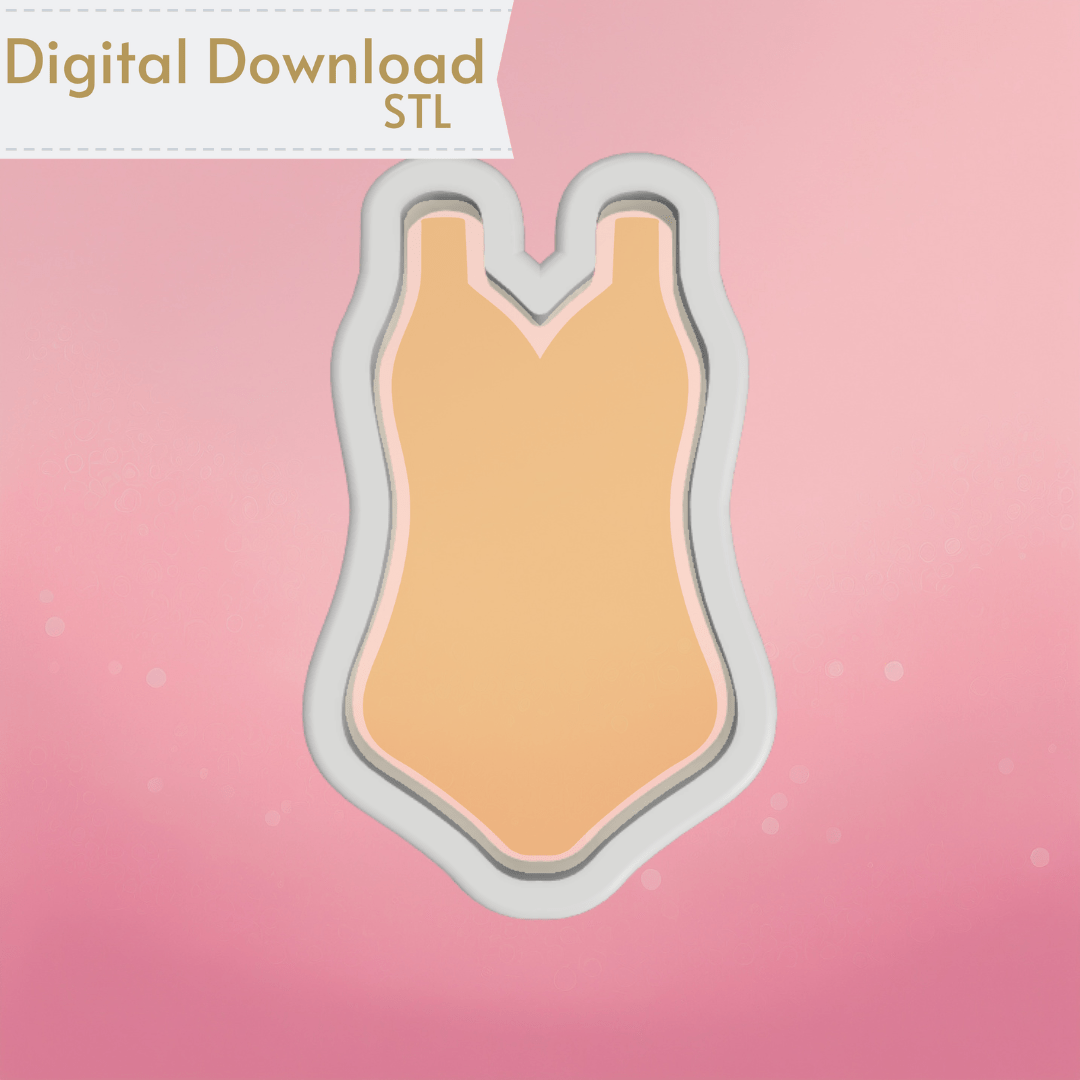 Bathing Suit Cookie Cutter STL — The Cookie Countess