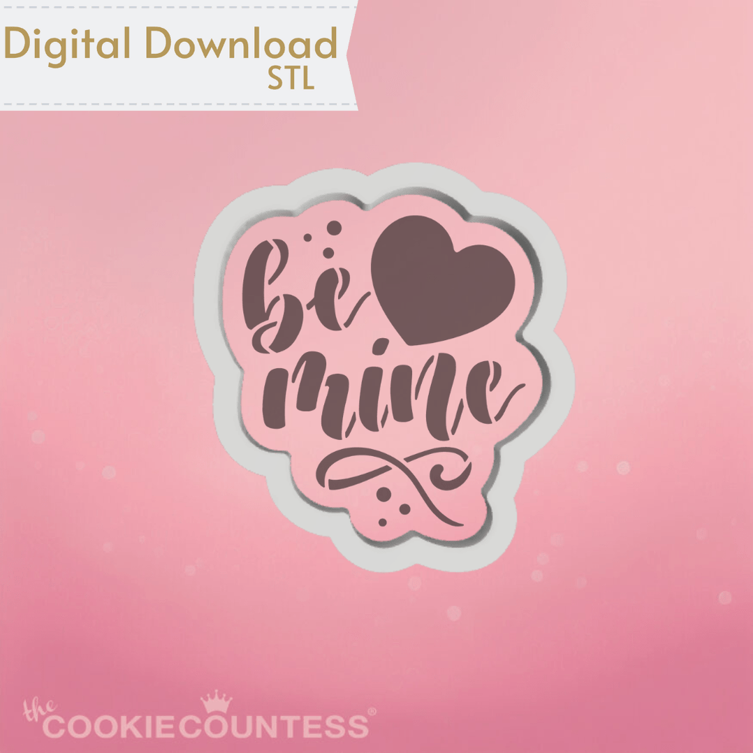 Be Mine Cookie Cutter STL — The Cookie Countess