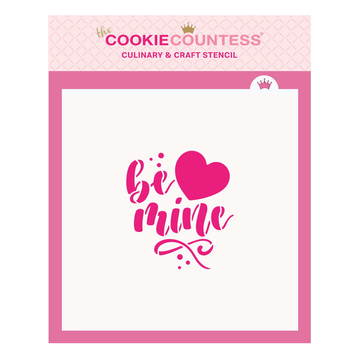 Be Mine with Heart Stencil and cutter — The Cookie Countess