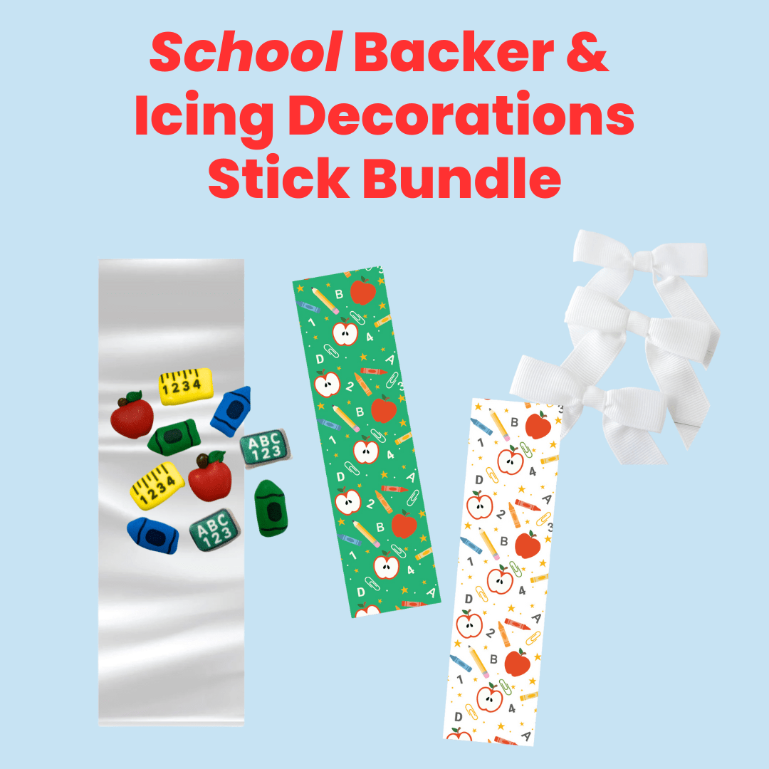 Bundle: School Stick Backer Packaging and Icing Decorations — The ...
