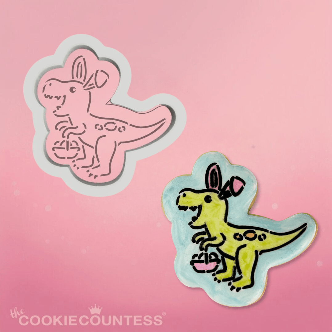 Bunnysaurus PYO Cookie Cutter — The Cookie Countess
