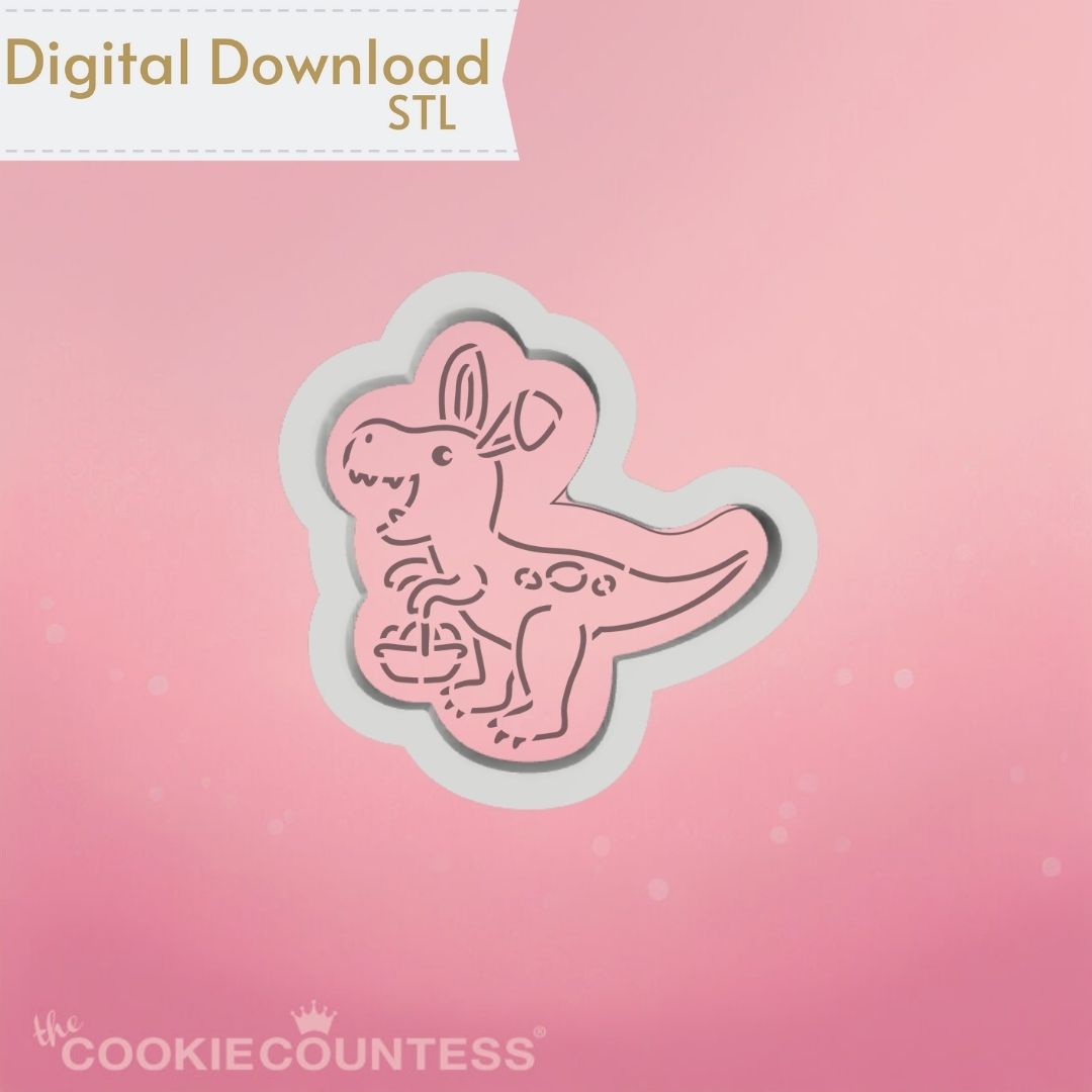 Bunnysaurus PYO Cookie Cutter STL — The Cookie Countess