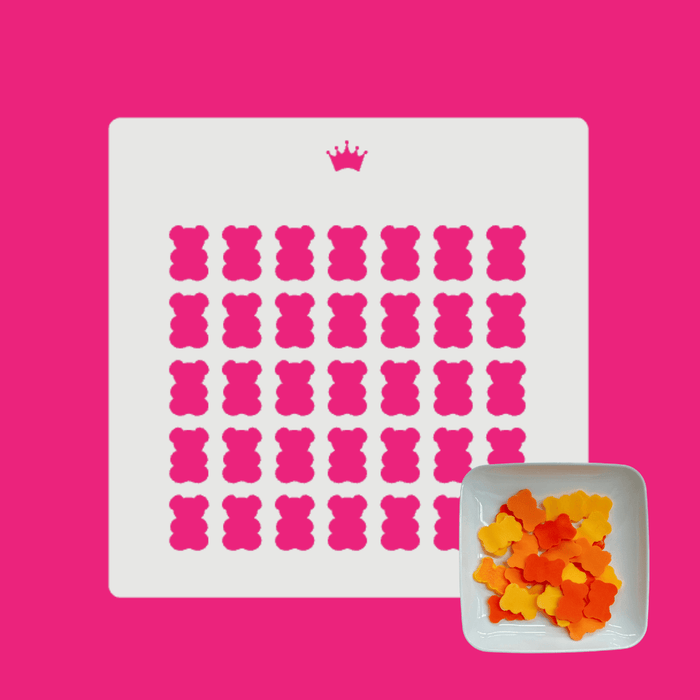 Candy Bears Sprinkle Stencil — The Cookie Countess