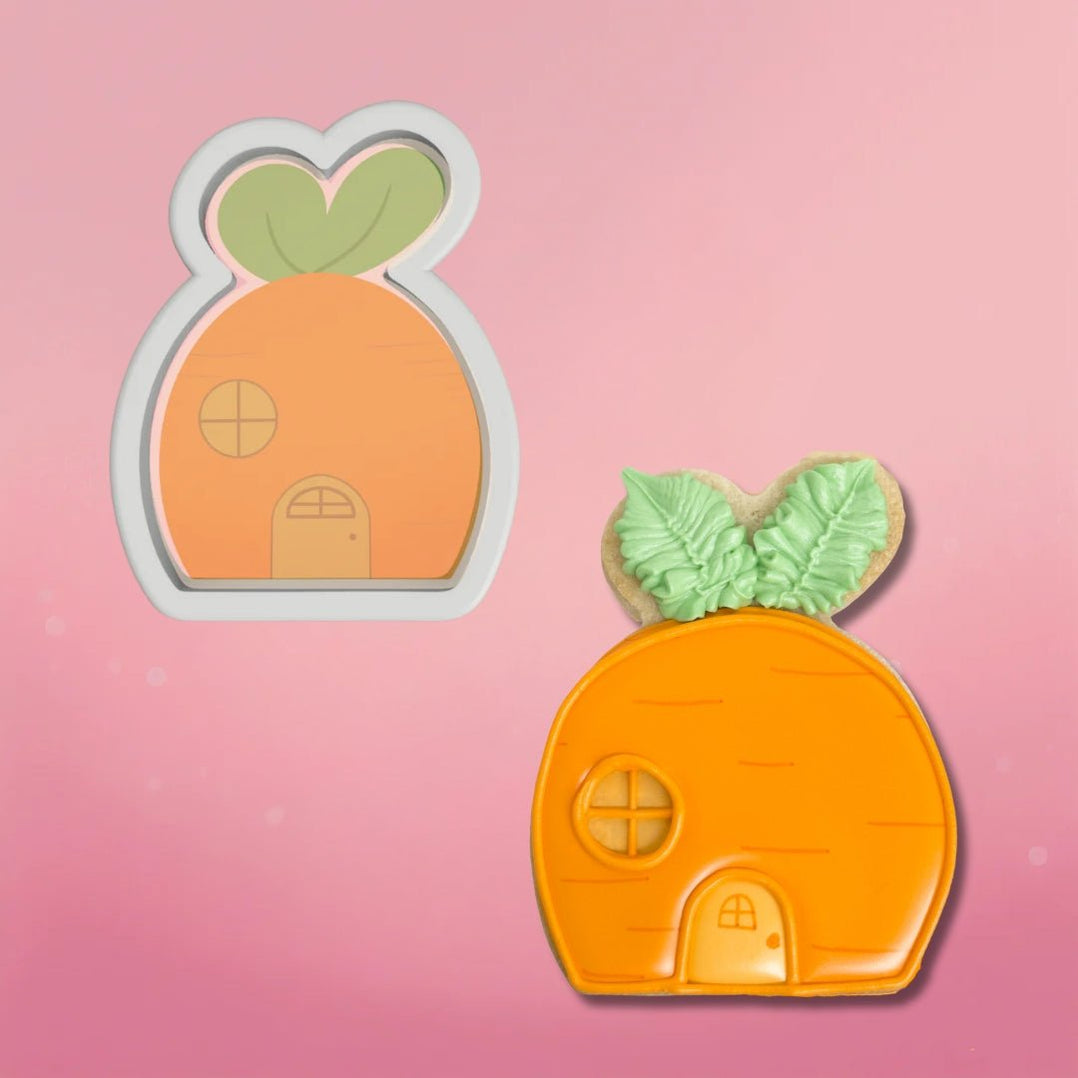 Carrot House Cookie Cutter — The Cookie Countess