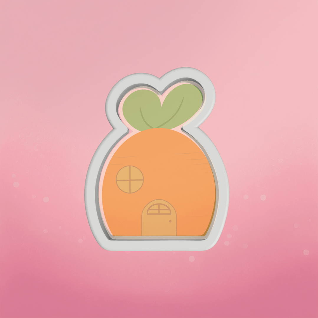 Carrot House Cookie Cutter — The Cookie Countess