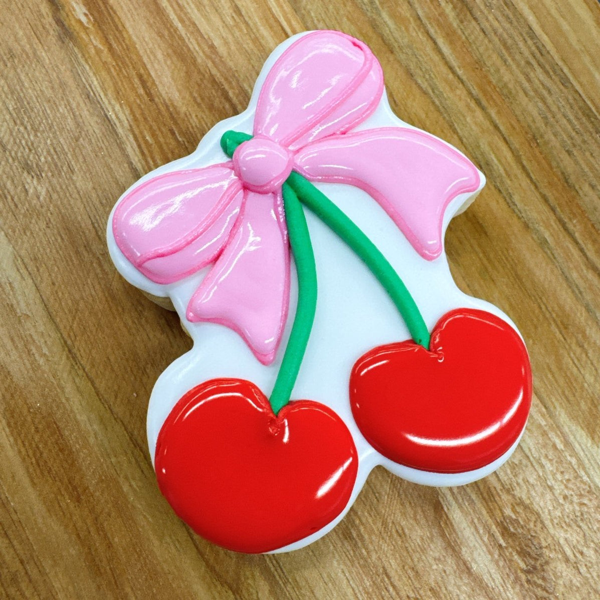 Cherries with Bow Cookie Cutter — The Cookie Countess