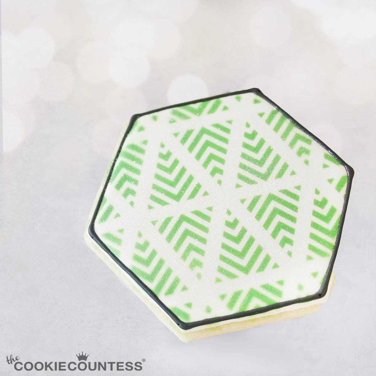 Chevron Trees Pattern Stencil - Cookies, Crafts, Cakes — The Cookie ...