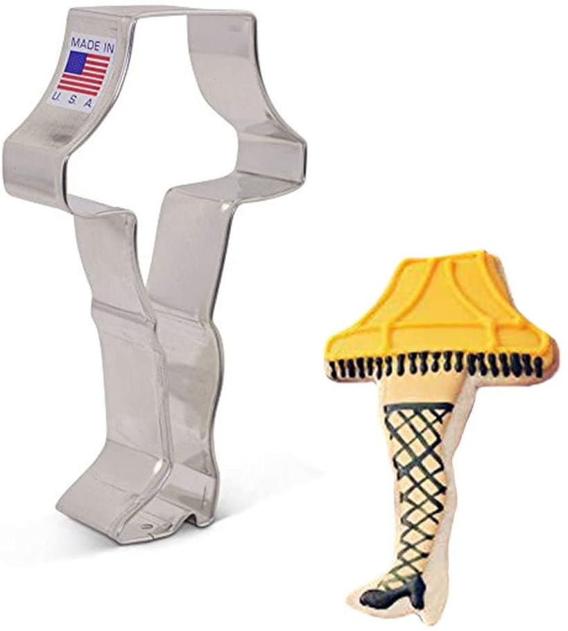 Christmas Leg Lamp Cookie Cutter 4 1/2" x 2 1/2" — The Cookie Countess