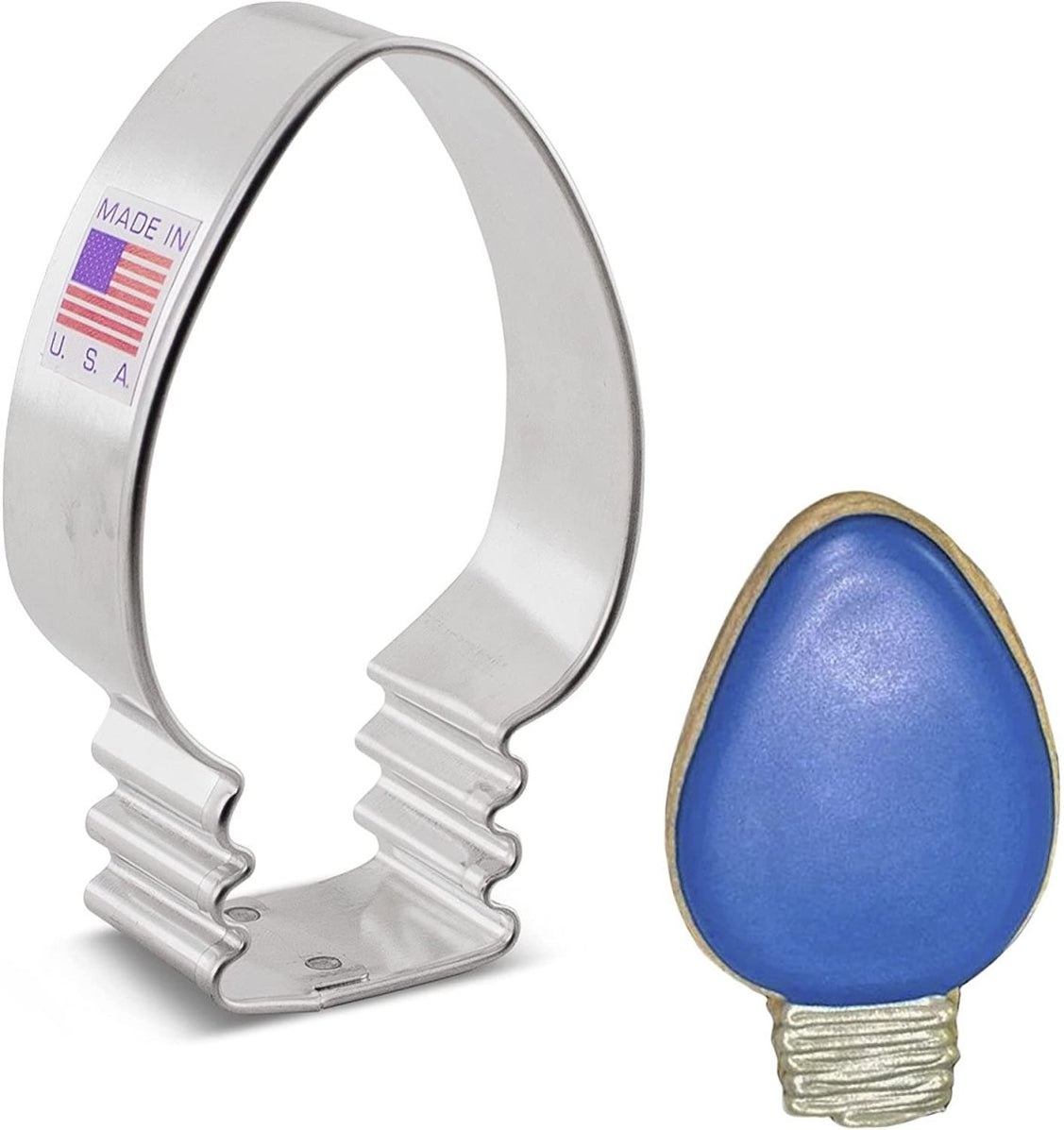 Christmas Light Bulb Cookie Cutter 3 1/4" — The Cookie Countess