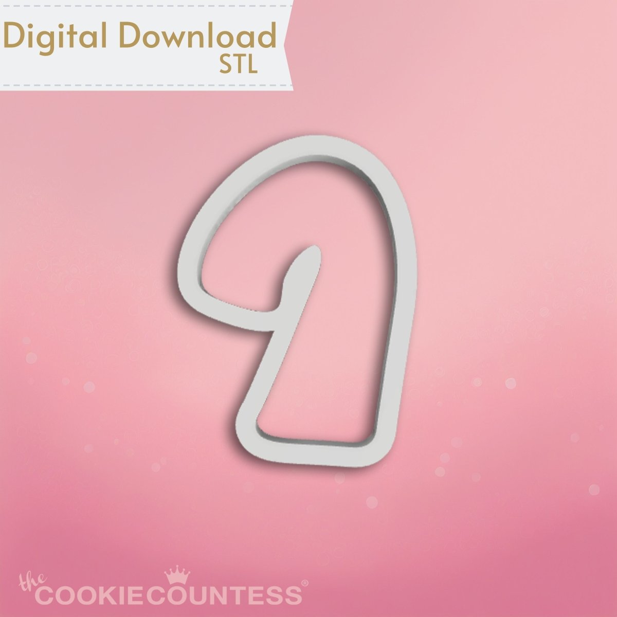 Chunky Candy Cane Cookie Cutter STL — The Cookie Countess