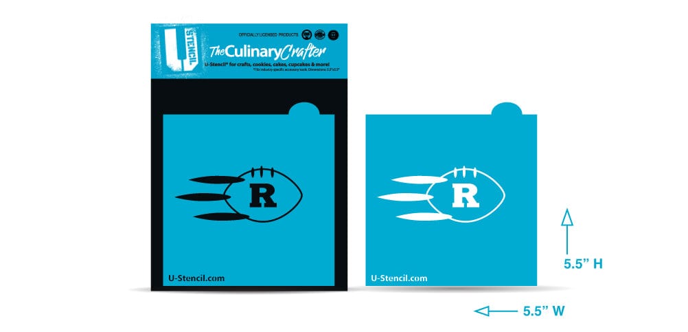 College Stencil- Rutgers R Football — The Cookie Countess