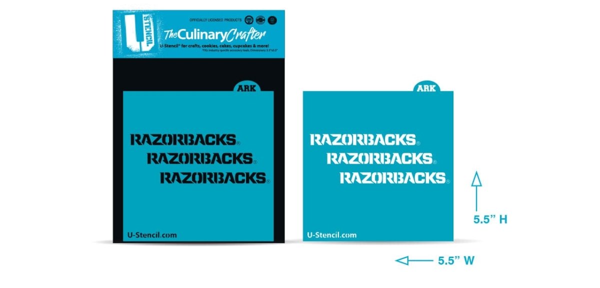 College Stencils- Arkansas Razorbacks Repeat — The Cookie Countess