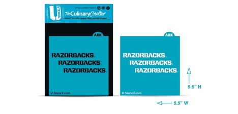 College Stencils- Arkansas Razorbacks Repeat — The Cookie Countess