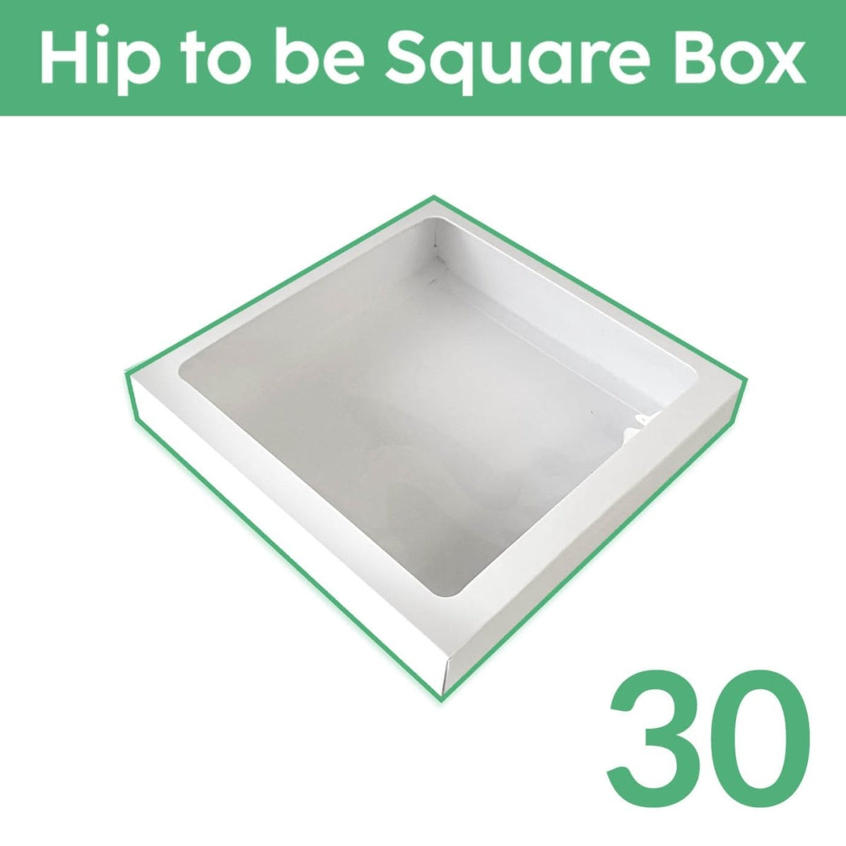 Cookie Box 10 x 10 x 2 'Hip to be Square' — The Cookie Countess