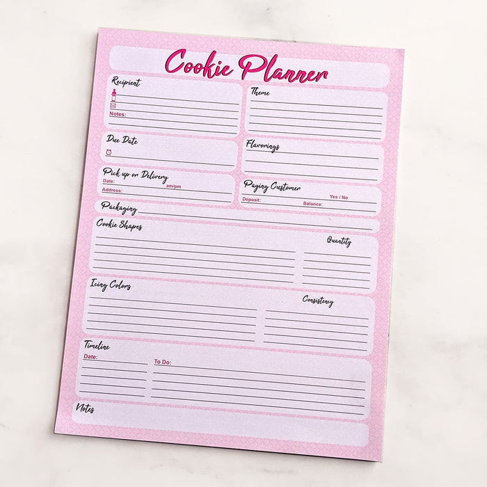 Cookie Planner Pad 8.5 x 11 — The Cookie Countess