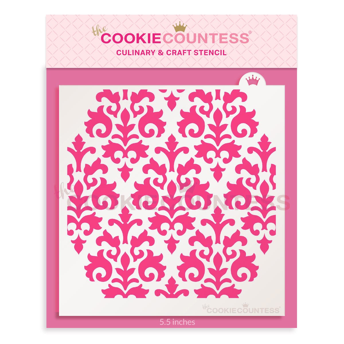 Countess Damask Stencil — The Cookie Countess