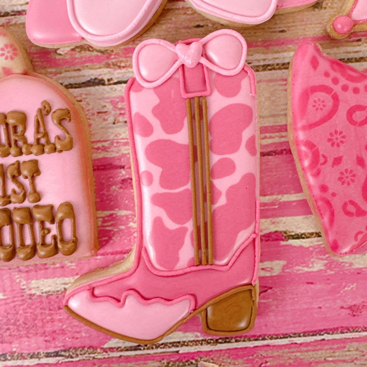 Cowgirl Boot with Bow Cookie Cutter — The Cookie Countess