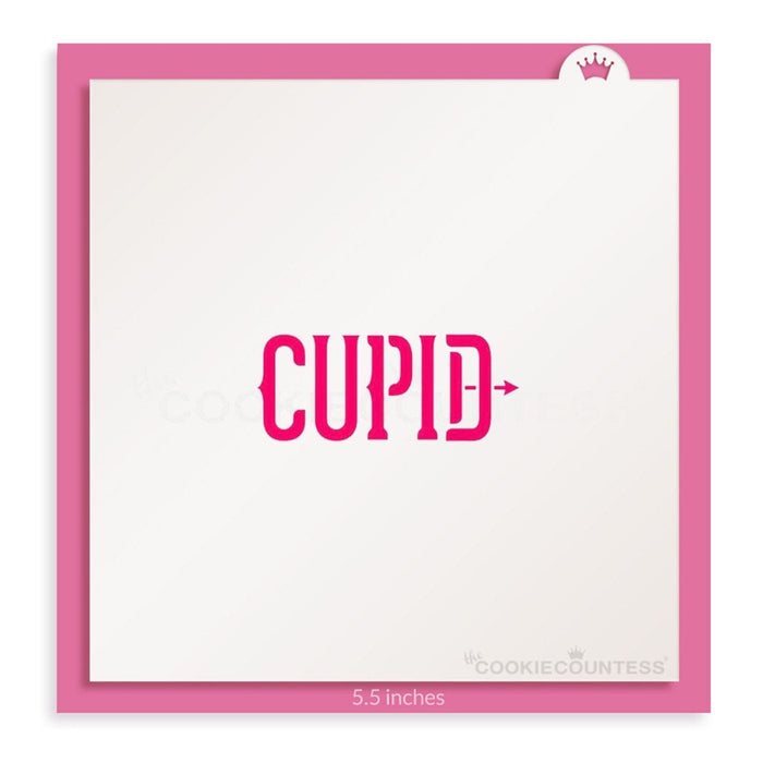 Cupid Lettering Stencil — The Cookie Countess