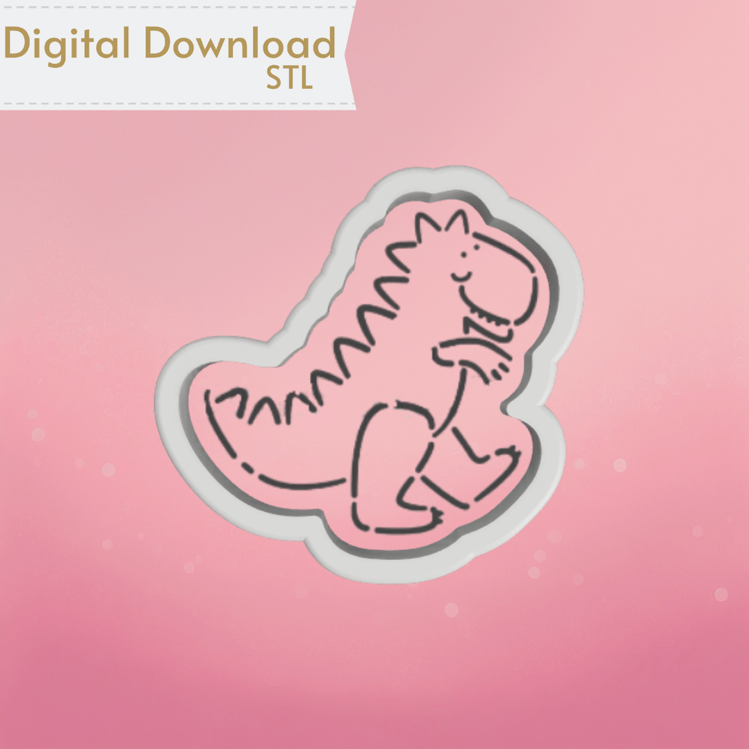 Dinosaur T Rex-PYO Cookie Cutter STL — The Cookie Countess