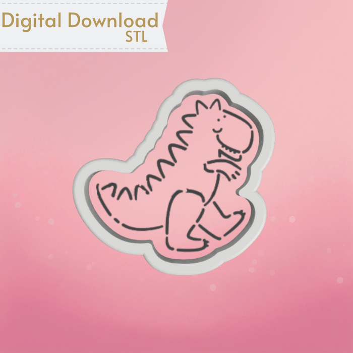 Dinosaur T Rex-PYO Cookie Cutter STL — The Cookie Countess