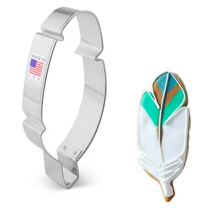 Feather Cookie Cutter 4 1/2" — The Cookie Countess