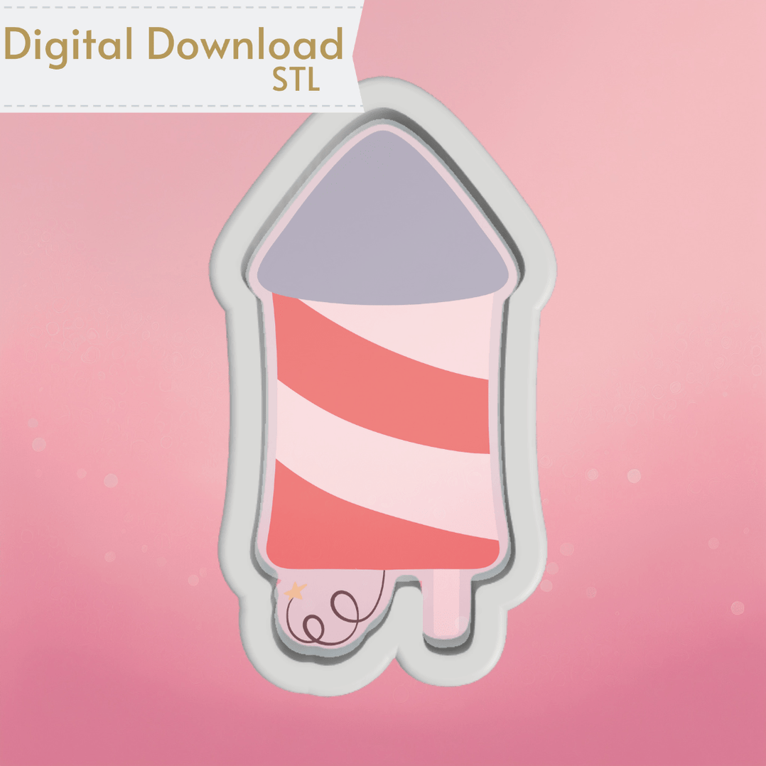 Firework Cookie Cutter STL — The Cookie Countess