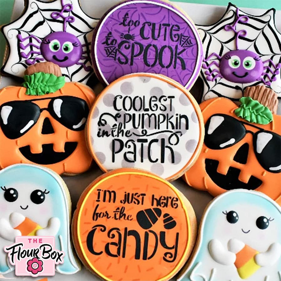 Flour Box Stencil -I'm Just here for the Candy — The Cookie Countess