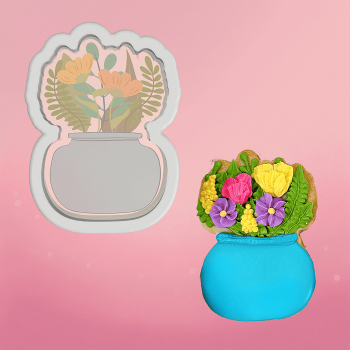 Flower Vase Cookie Cutter — The Cookie Countess