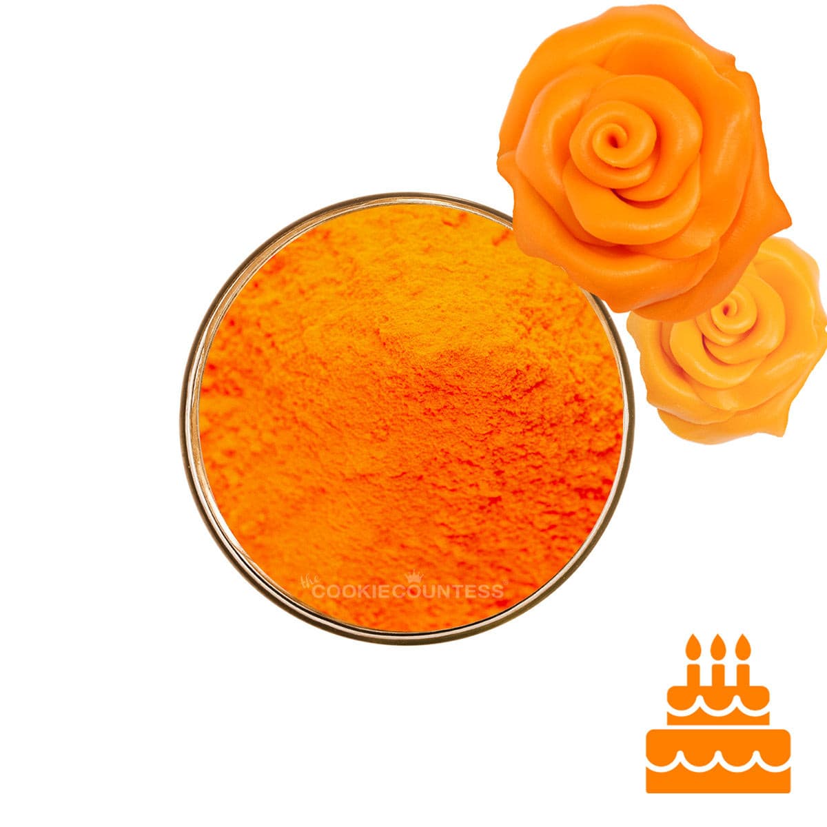 Fondust Powder Color - Neon Orange 4g — The Cookie Countess