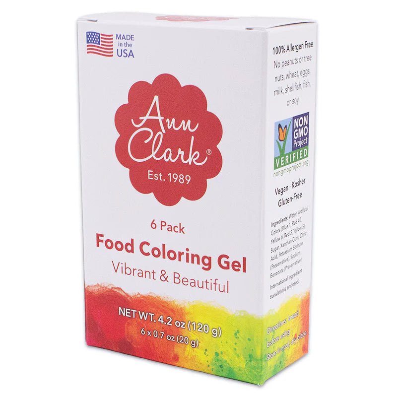 Gel Food coloring 6 pack — The Cookie Countess