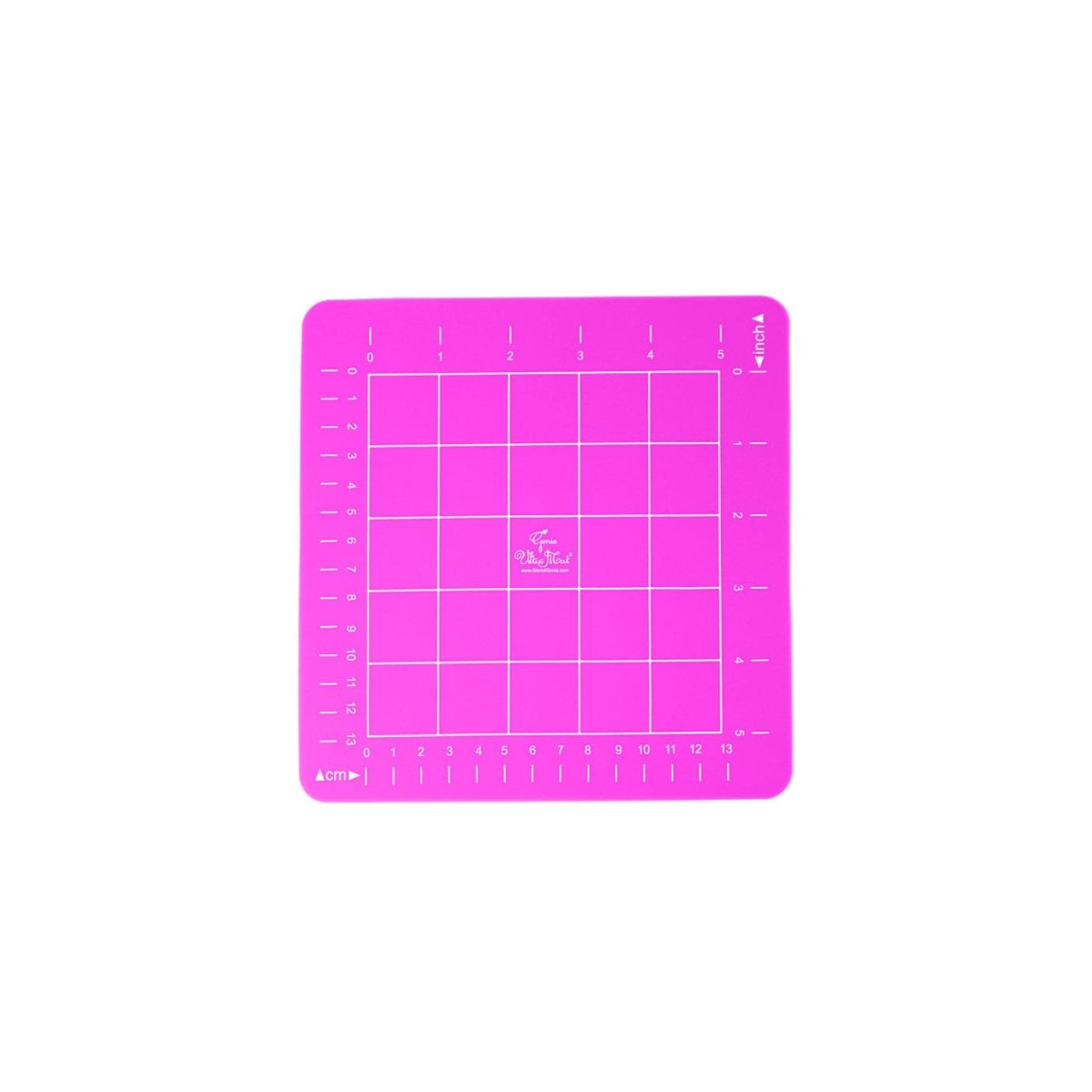 Genie Pink Silicone Mat for Cookie Decorating 7x7" with Grid — The ...