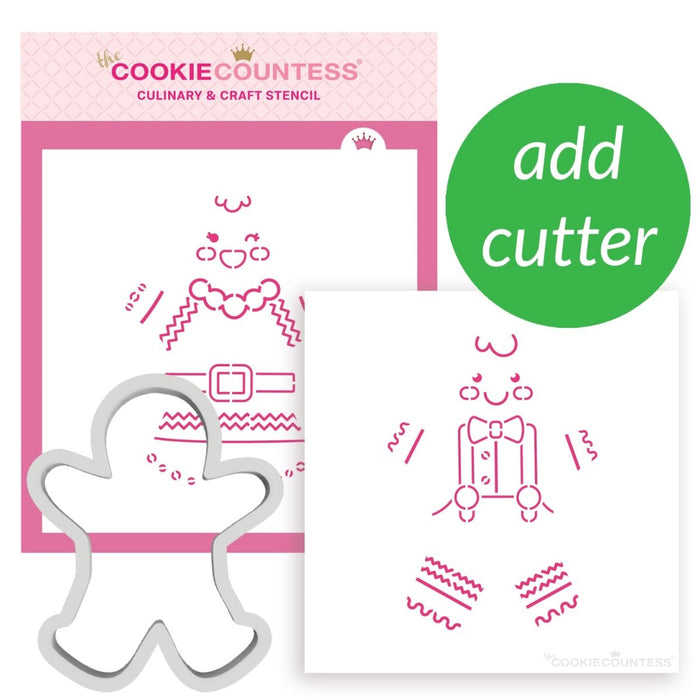 Gingerbread Kids PYO Stencil Set — The Cookie Countess