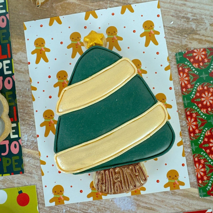 Gingerbread Men Cookie Backer - Food Safe, Double Sided 3.75" x 5 ...