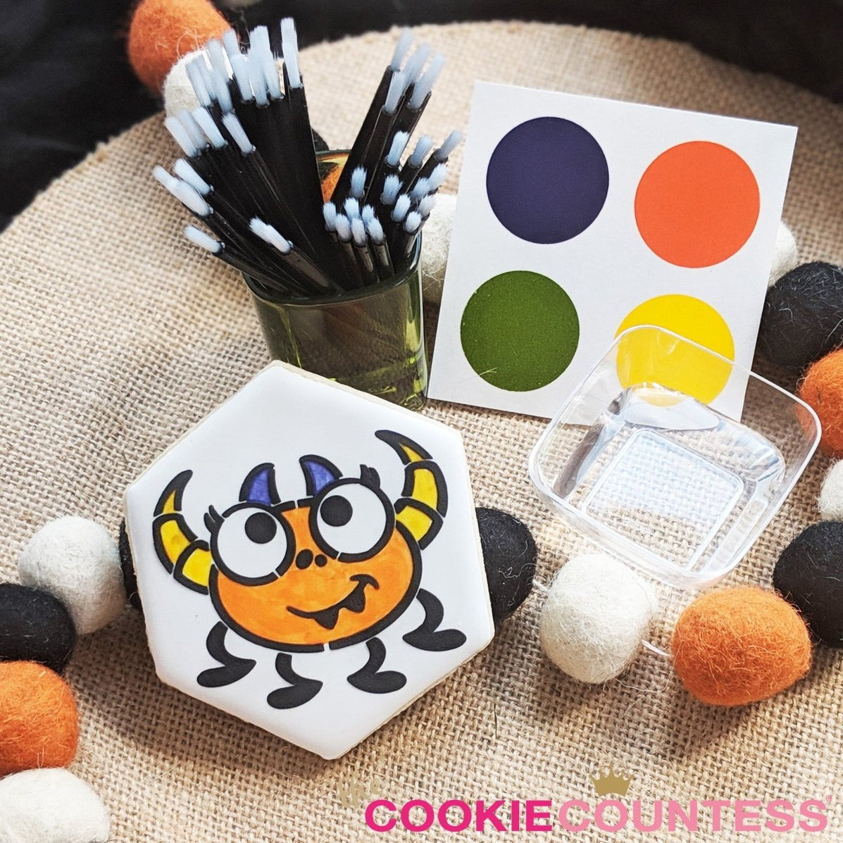 Googly Eyed Monster PYO Stencil - Drawn by Krista — The Cookie Countess