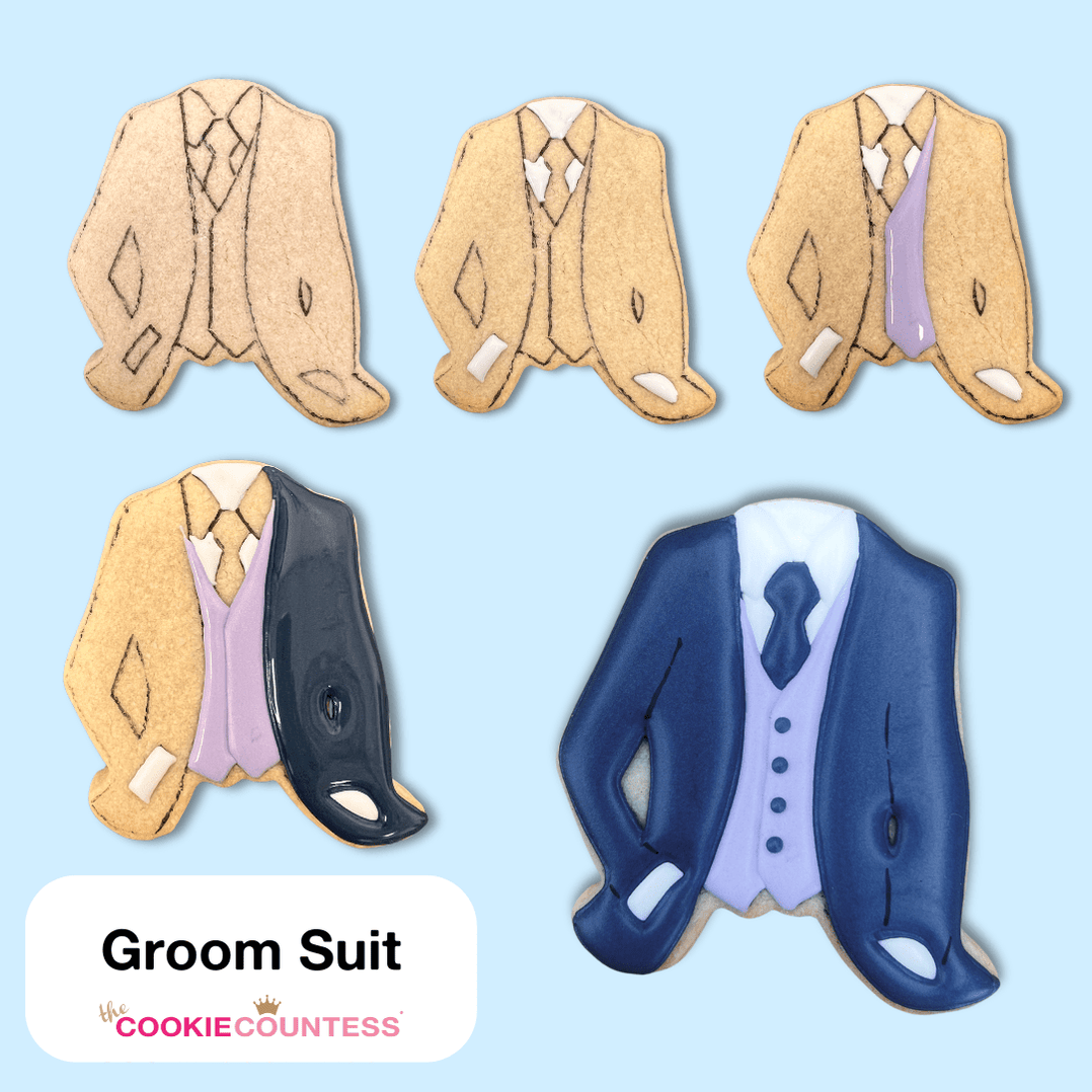 Groom Suit Cookie Cutter — The Cookie Countess