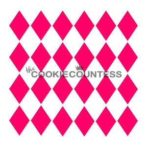 Harlequin Cookie Stencil - Essential Stencils for Cookies, Cakes ...