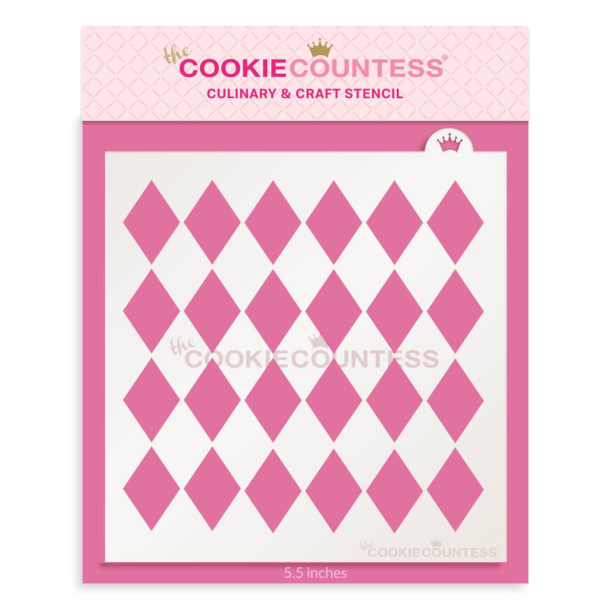 Harlequin Cookie Stencil - Essential Stencils for Cookies, Cakes ...