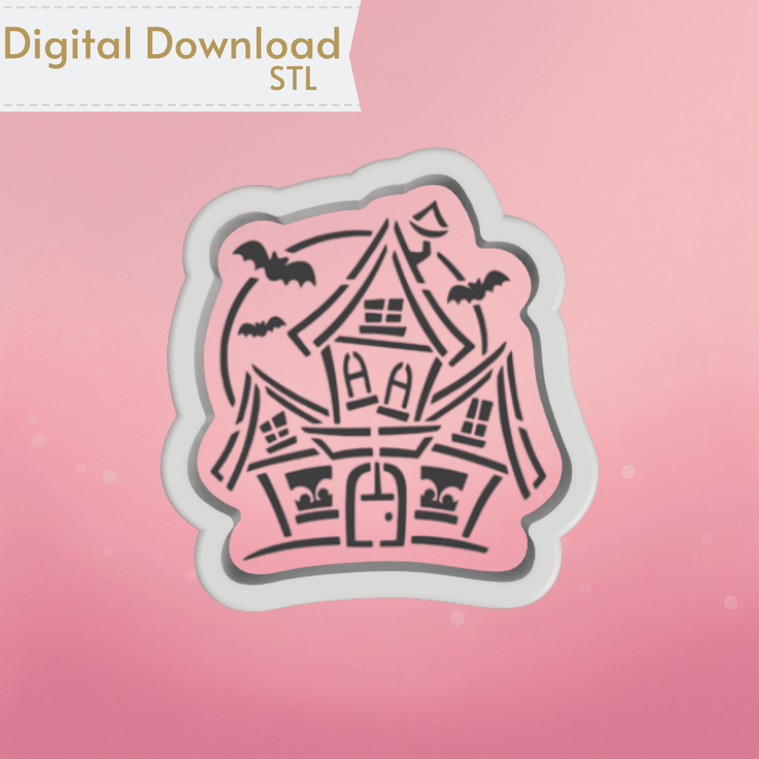 Haunted House-PYO Cookie Cutter STL — The Cookie Countess