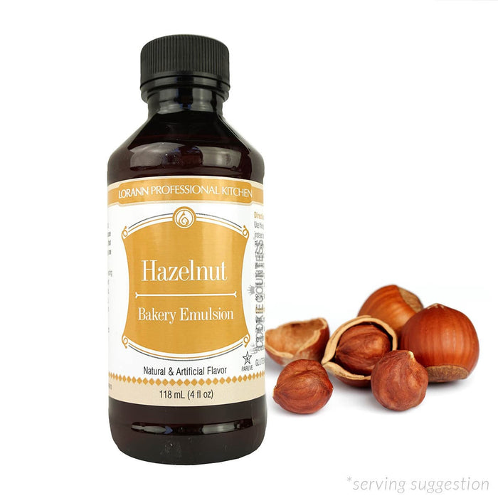 Hazelnut Cake & Cookie Emulsion Flavoring - Alcohol free Made in USA ...
