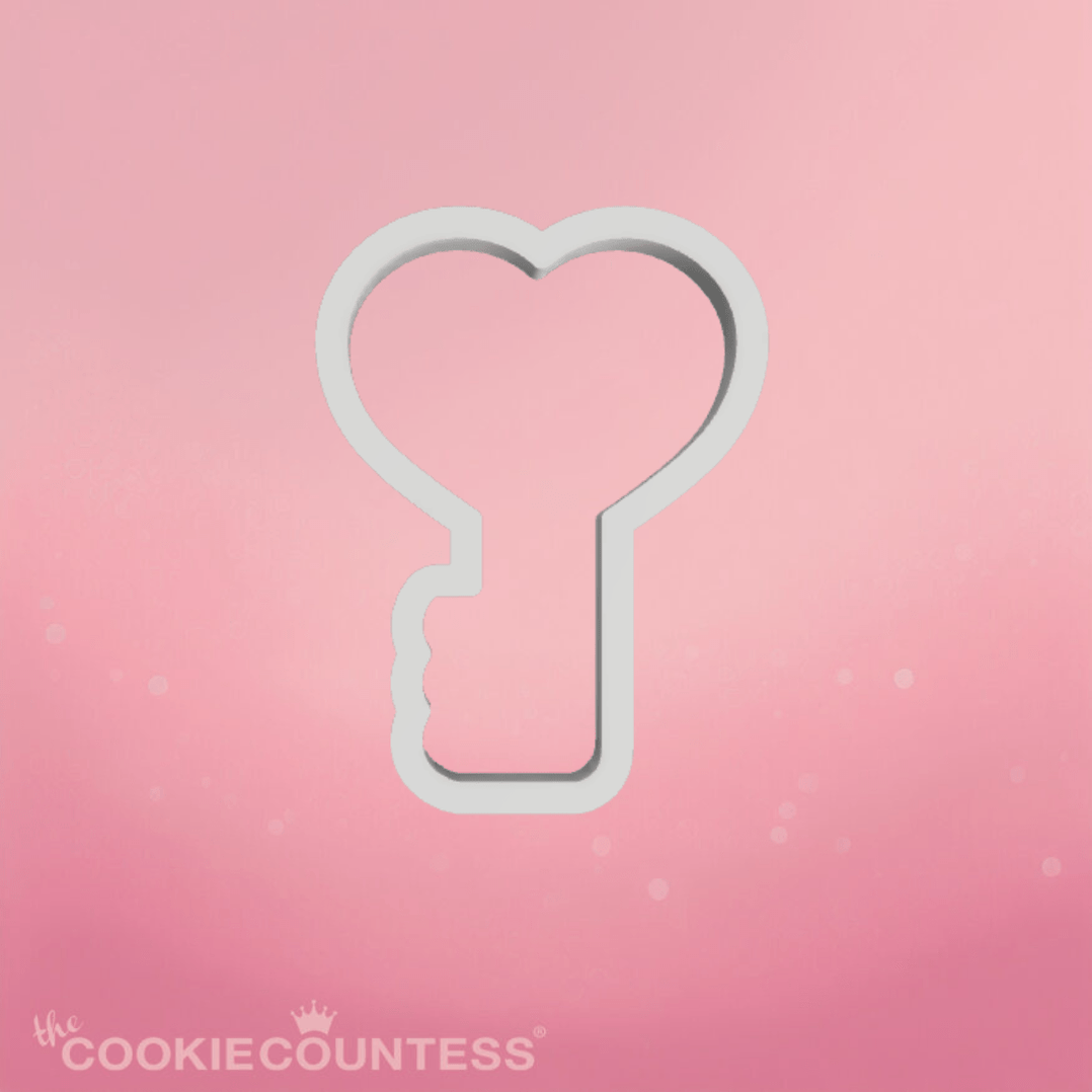Heart Key Cookie Cutter STL — The Cookie Countess