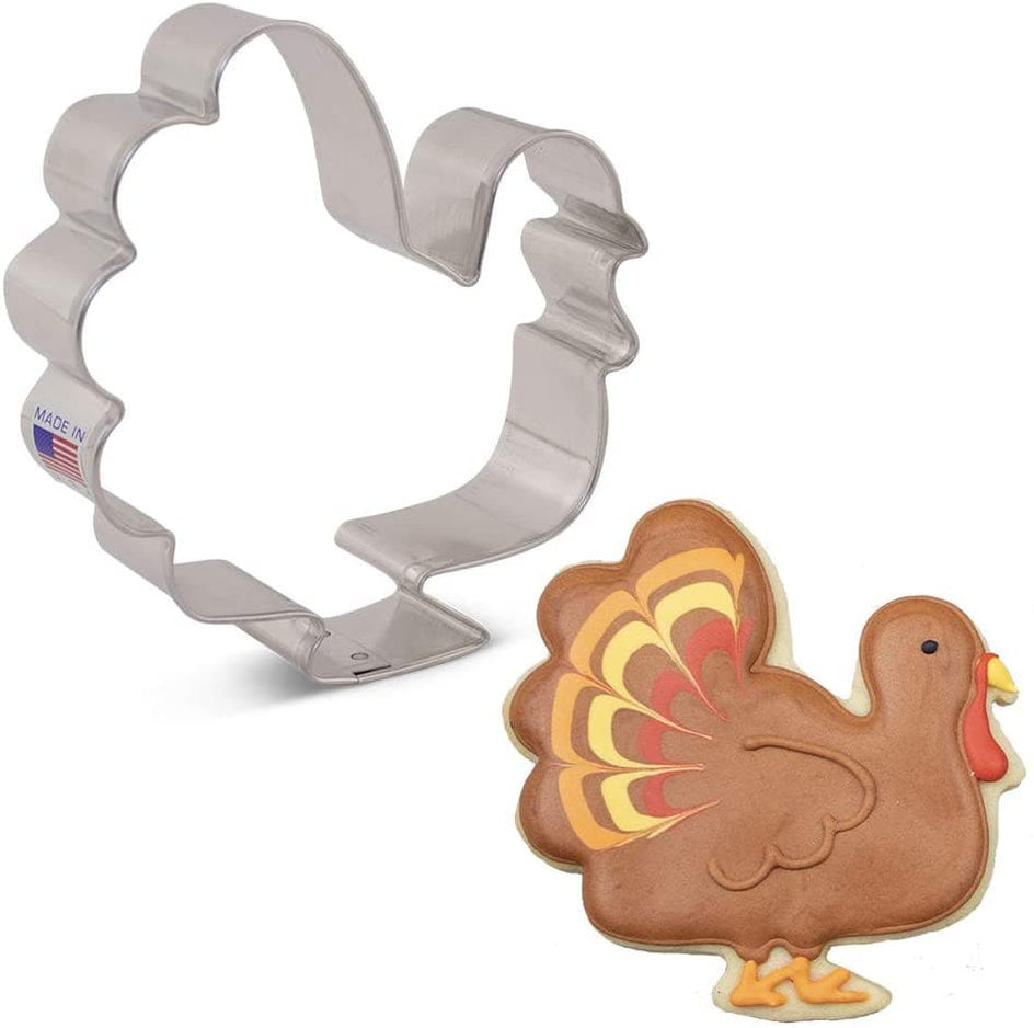 Large Turkey Cookie Cutter 3 5/8" — The Cookie Countess
