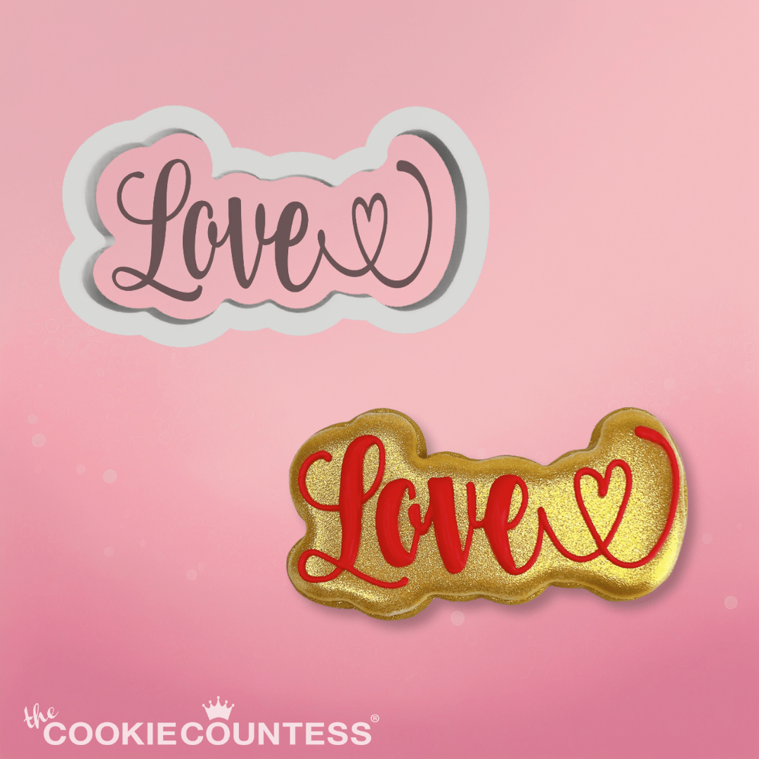 Love Script Cookie Cutter — The Cookie Countess
